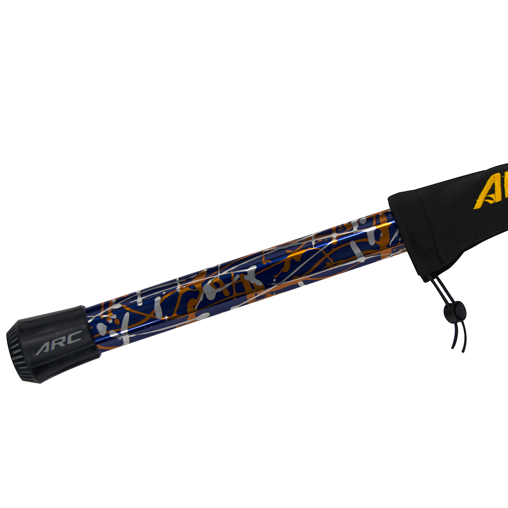 Attack Shaft – Electric Blue/Grey Splatter – ARC Lacrosse Store
